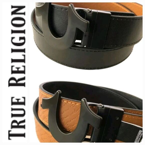 True Religion | Accessories | True Religion Horseshoe Logo Reversible ...